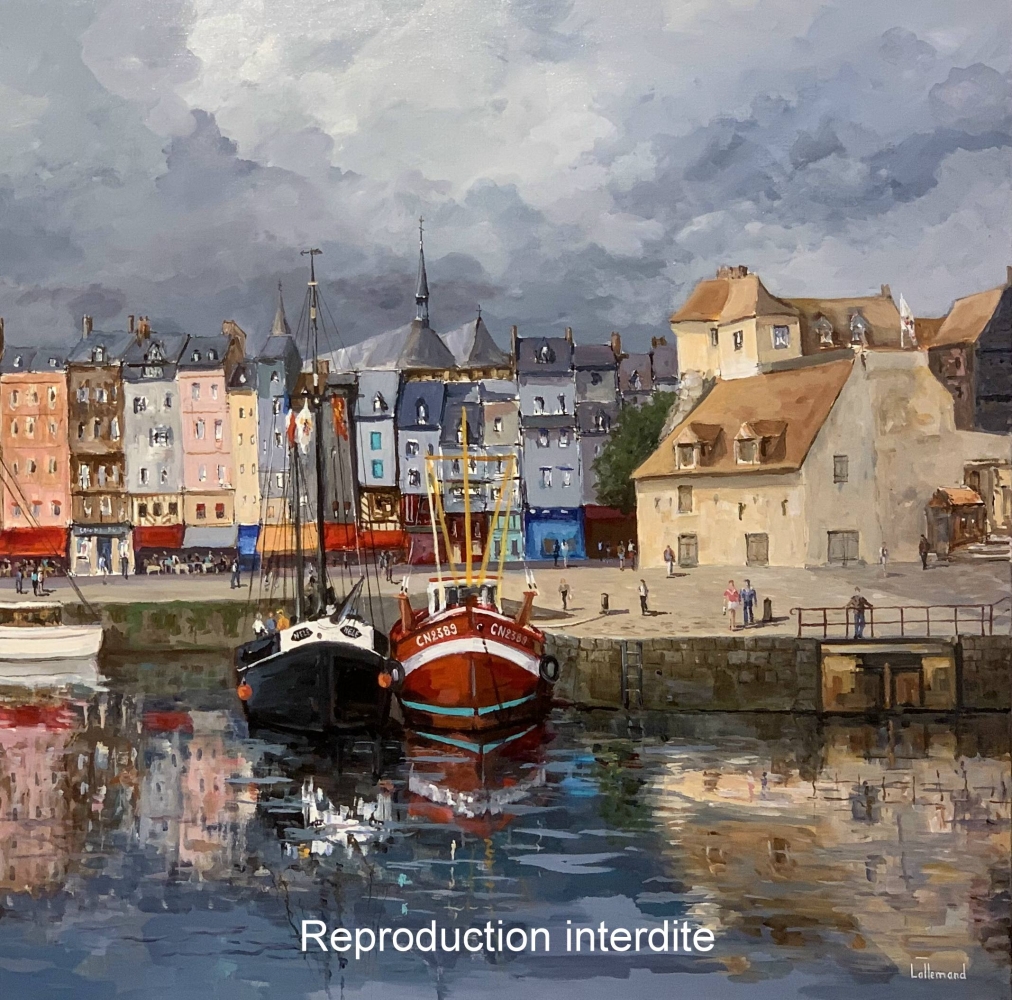 Oeuvres sur Honfleur, peintures, huiles sur toiles et aquarelles : ART ...
